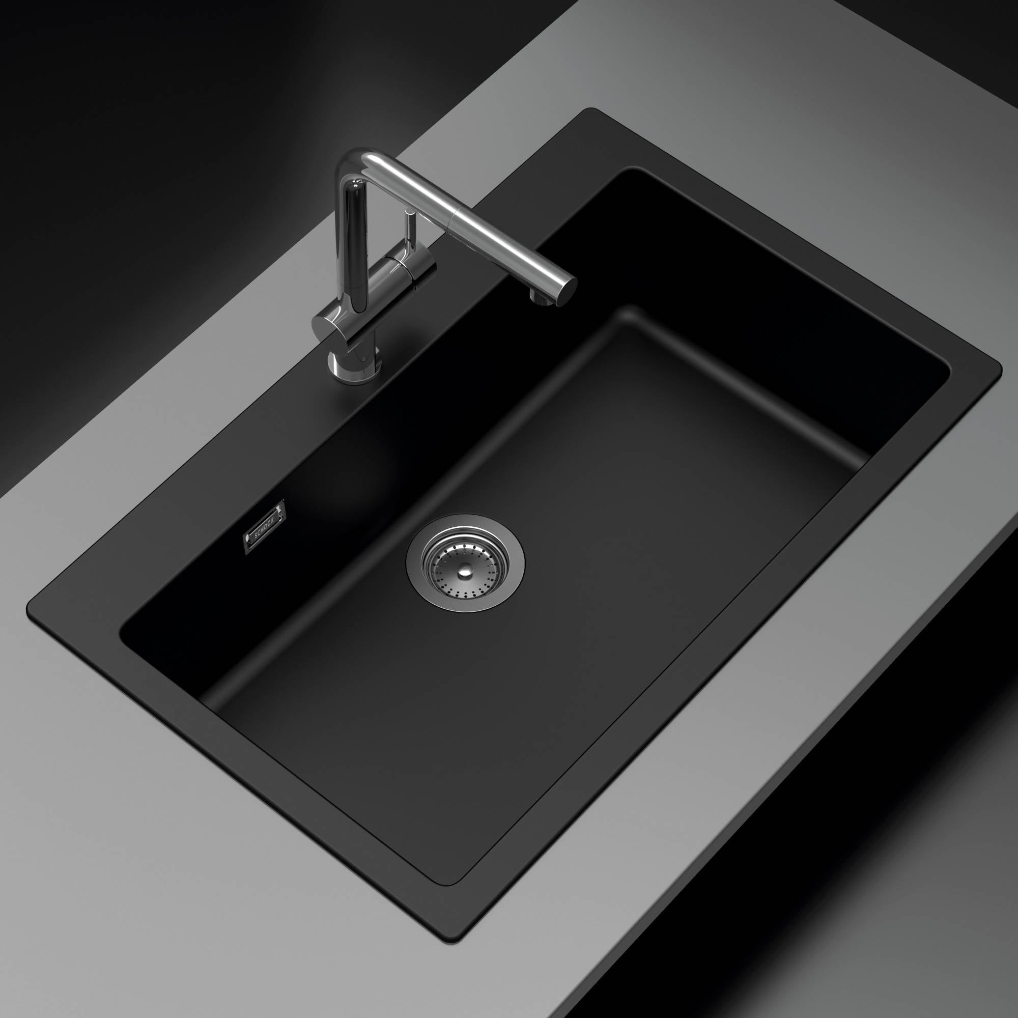 Lavaplatos Bajo/Sobre Cubierta Cuarzo Primus N 100 XL Schock – Kitchen Center