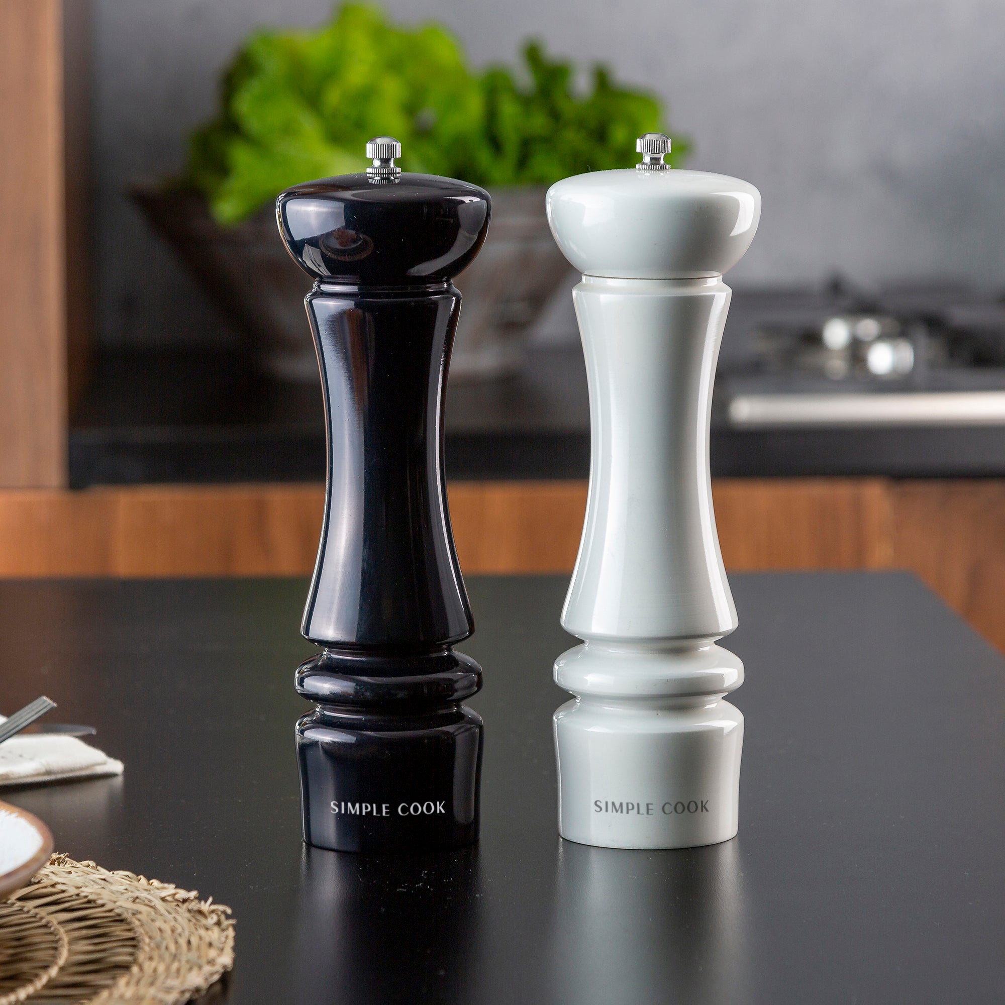 Salero y Pimentero de madera Simple Cook | Kitchen Center