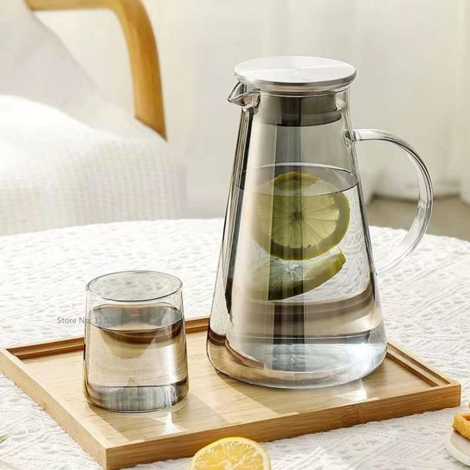 Kit Tetera De Vidrio Con 6 Vasos Liso Santú Home & Deco – Kitchen Center