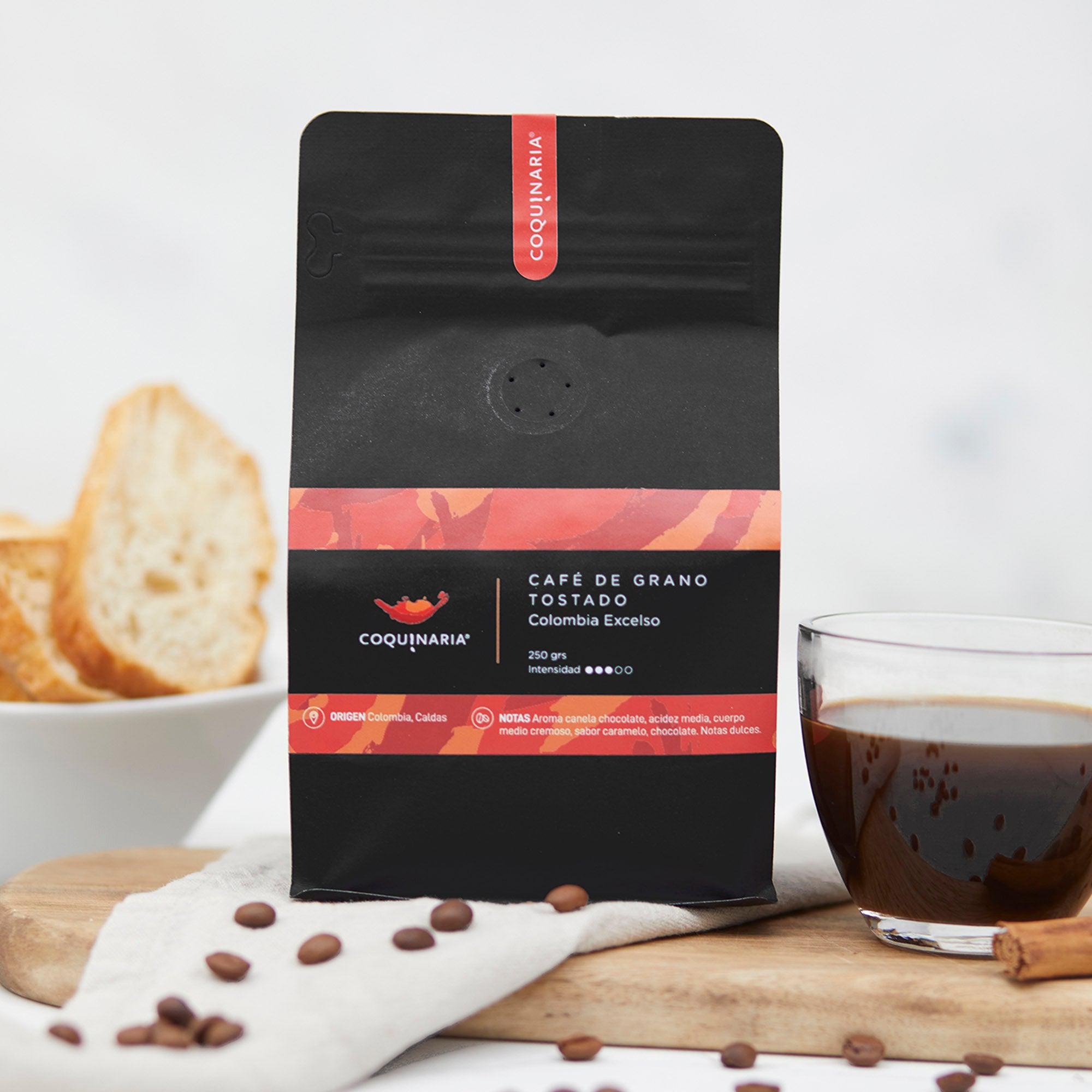Café de Grano Tostado Colombia Excelso 250gr. Coquinaria – Kitchen Center