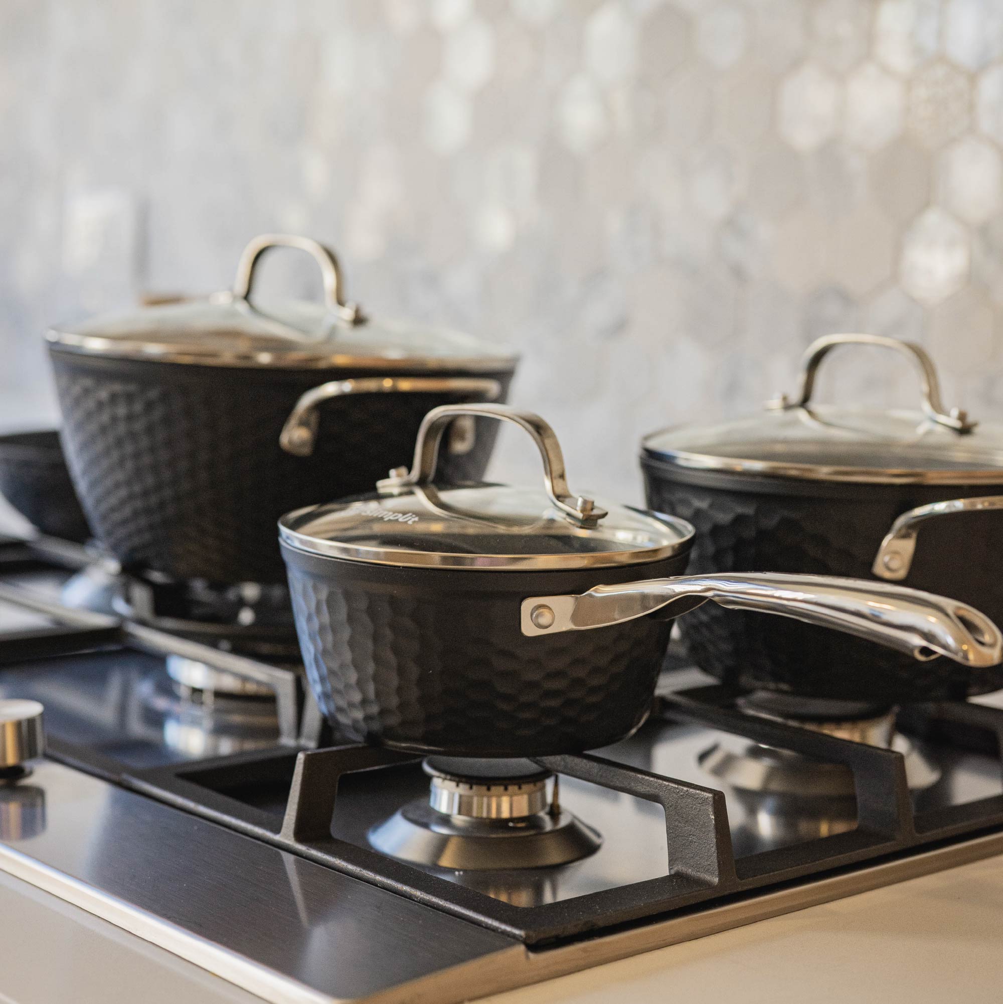 Batería de Cocina Antiadherente 7 Pzs Simplit | Kitchen Center