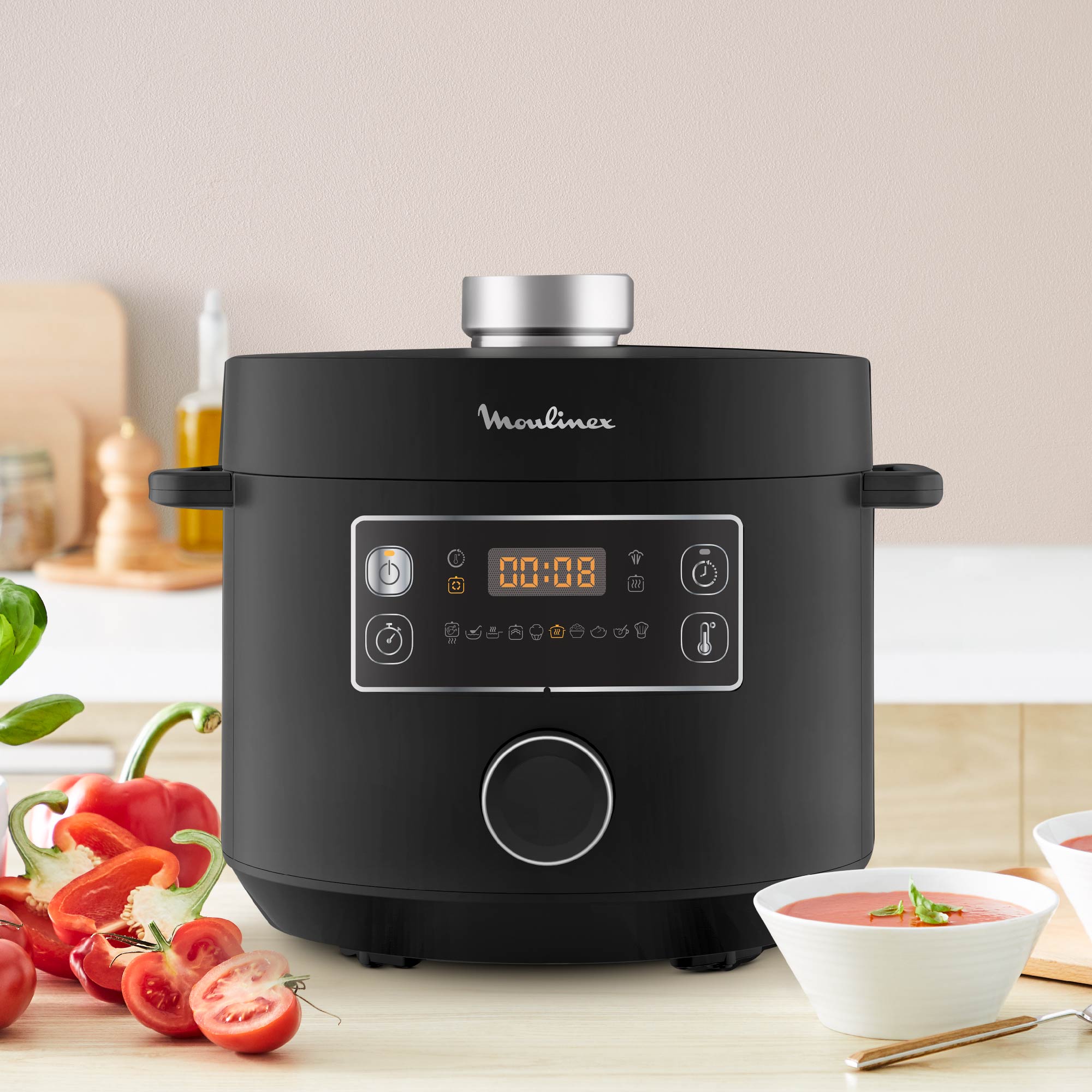 Olla Multifunción Turbo Cuisine 4.8 Lts Moulinex – Kitchen Center