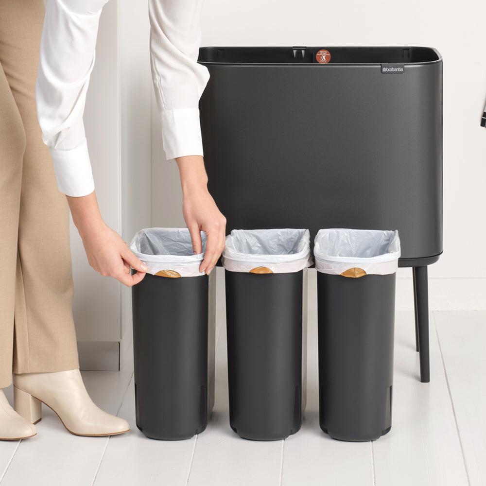 Basurero Bo Touch 3 x 11 Lts Brabantia | Kitchen Center