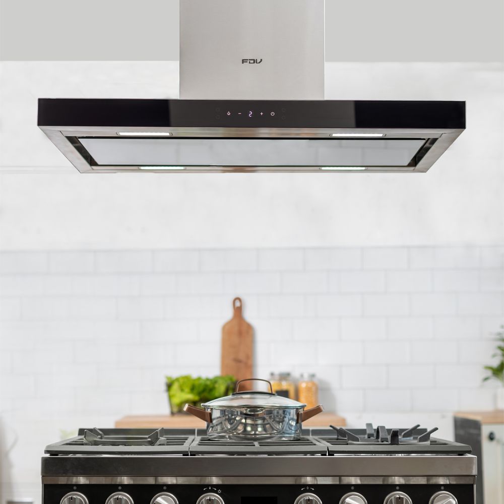 Campana Isla Deluxe Chef 90 cm 800 m3/h FDV – Kitchen Center