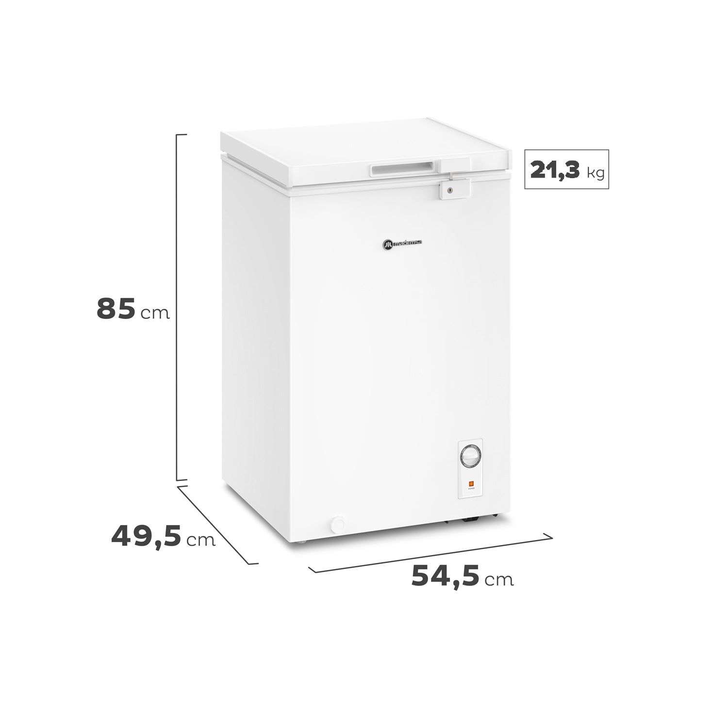 Congelador Freezer Horizontal Dual 99l Frío Directo M100d Mademsa