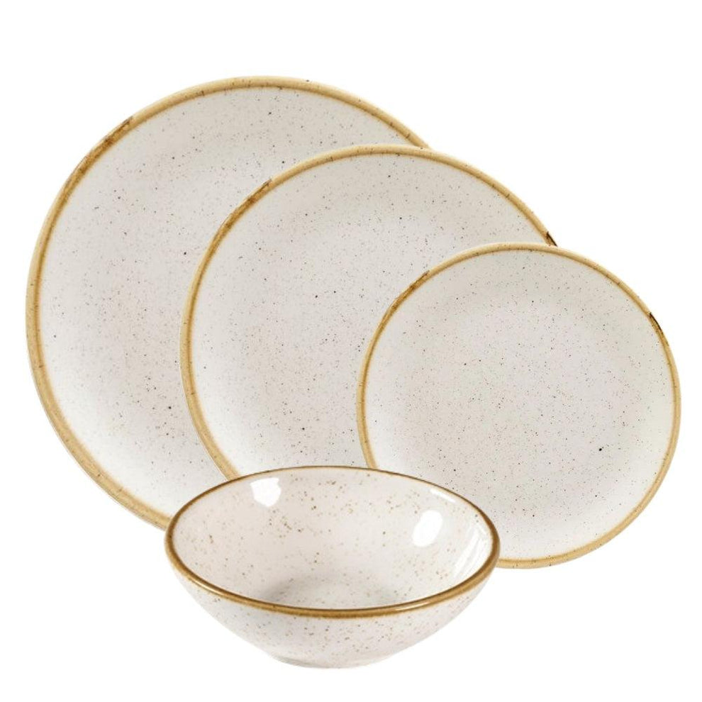 Juego Loza Stonecast Barley White 16 Piezas Churchill – Kitchen Center