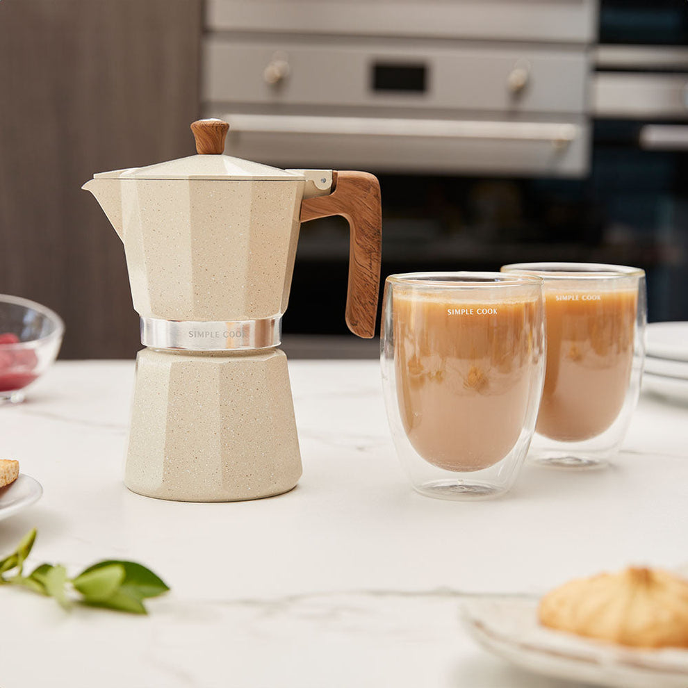 Kit Cafetera Manual Siena M + Tazas | Kitchen Center