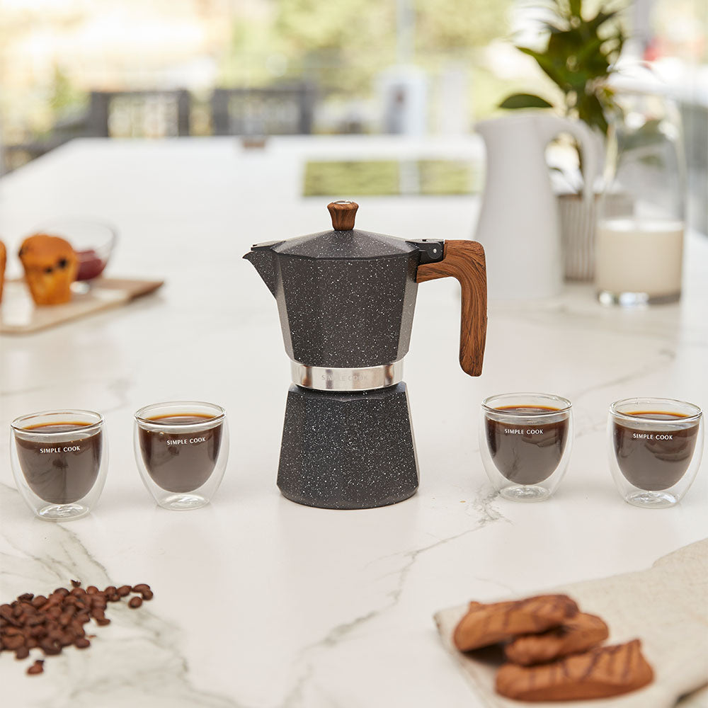 Kit Cafetera Manual Volterra S + Tazas | Kitchen Center