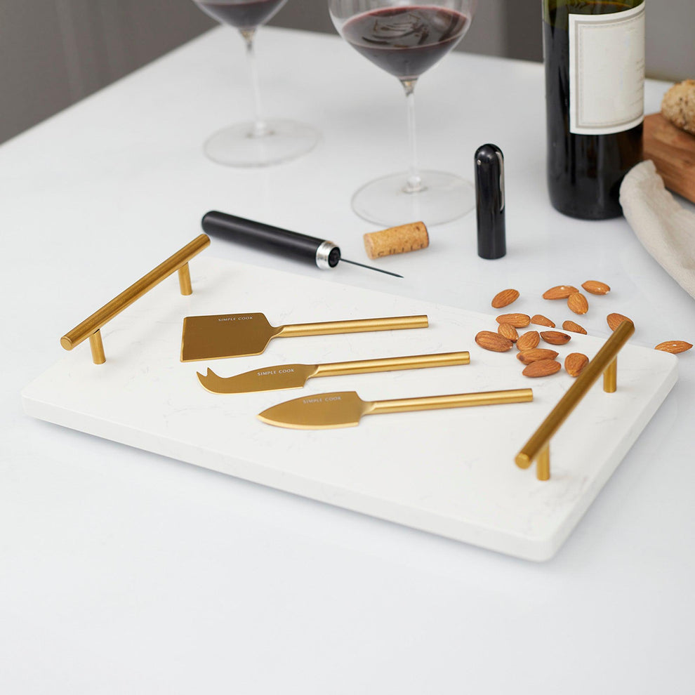 Kit Set Descorchador Dominius Simple Cook + Set Tabla De Aperitivo ...