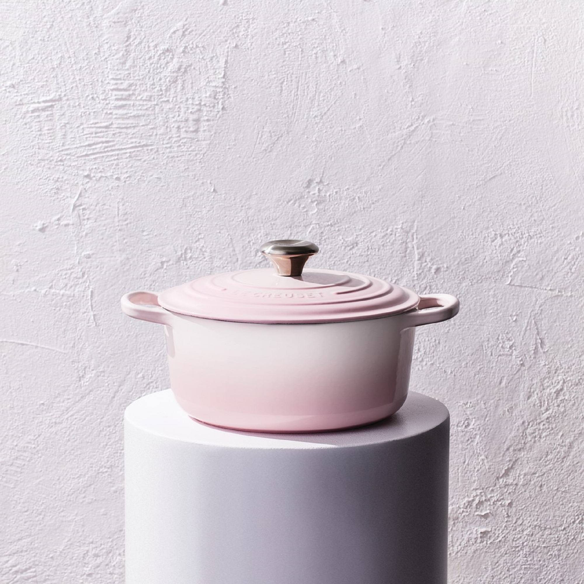 Olla Redonda 24cm Hierro Fundido Shell Pink – Kitchen Center