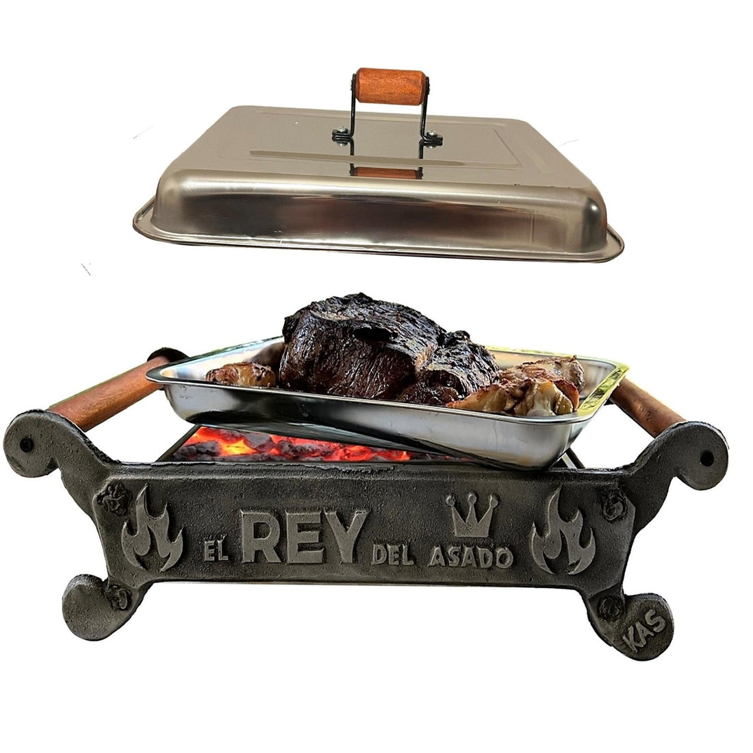 Parrilla Brasero De Mesa Con Tapa: El Rey Del Asado Kas Chile – Kitchen ...