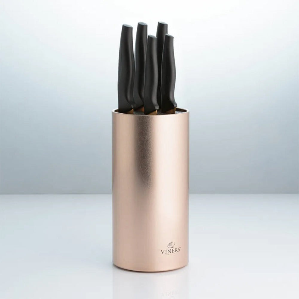 Set 5 Cuchillos Opulence Rose Gold Bloque Viners – Kitchen Center