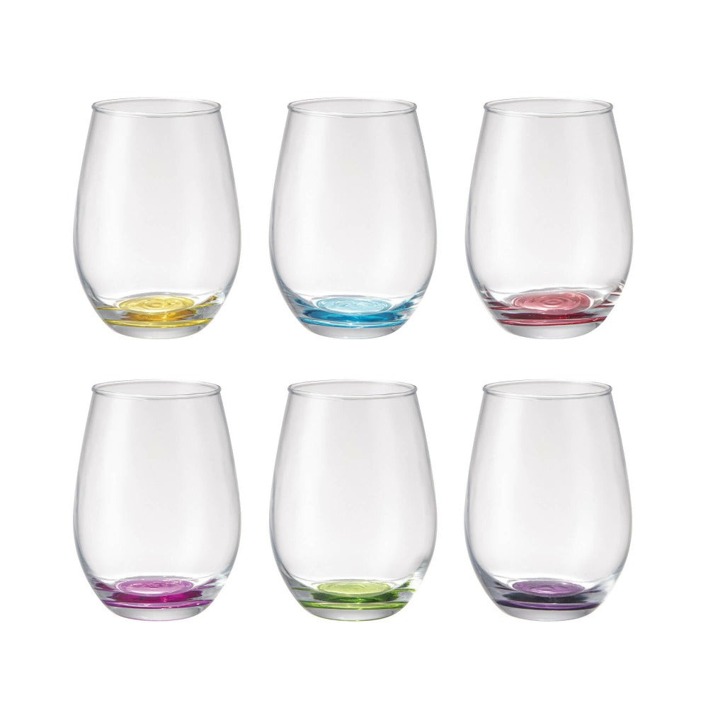 Set 6 Vasos Copa Colores – Kitchen Center