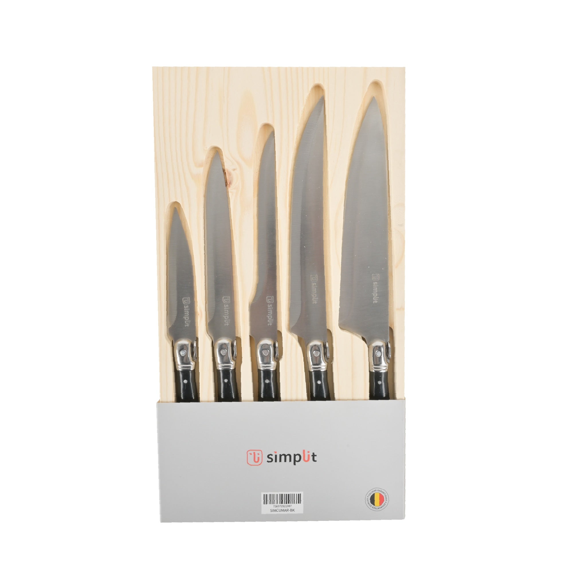 Set Cuchillos 5 pcs Paris Acero Inoxidable Simplit – Kitchen Center