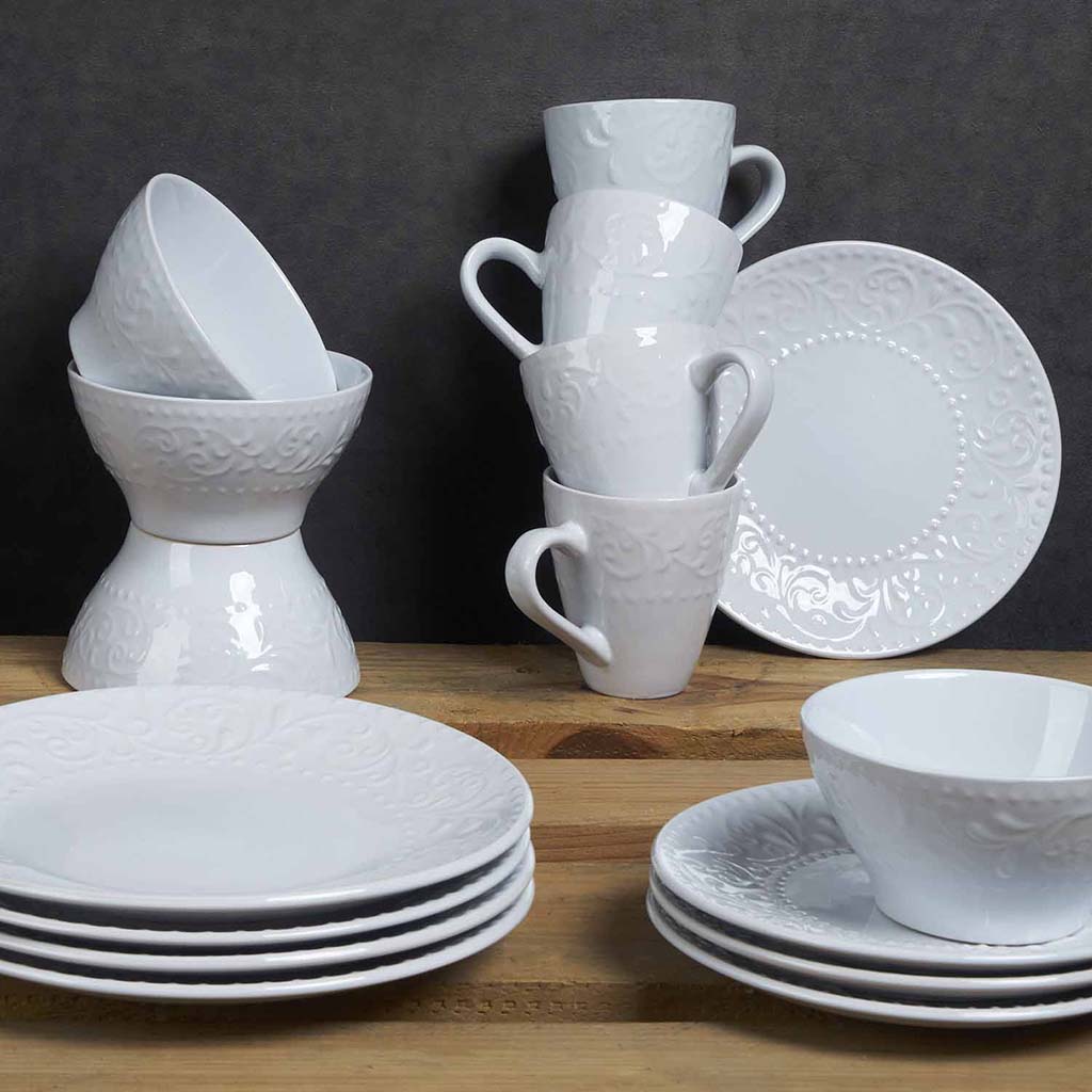 Set Vajilla Completo Avignon 16 Piezas – Kitchen Center