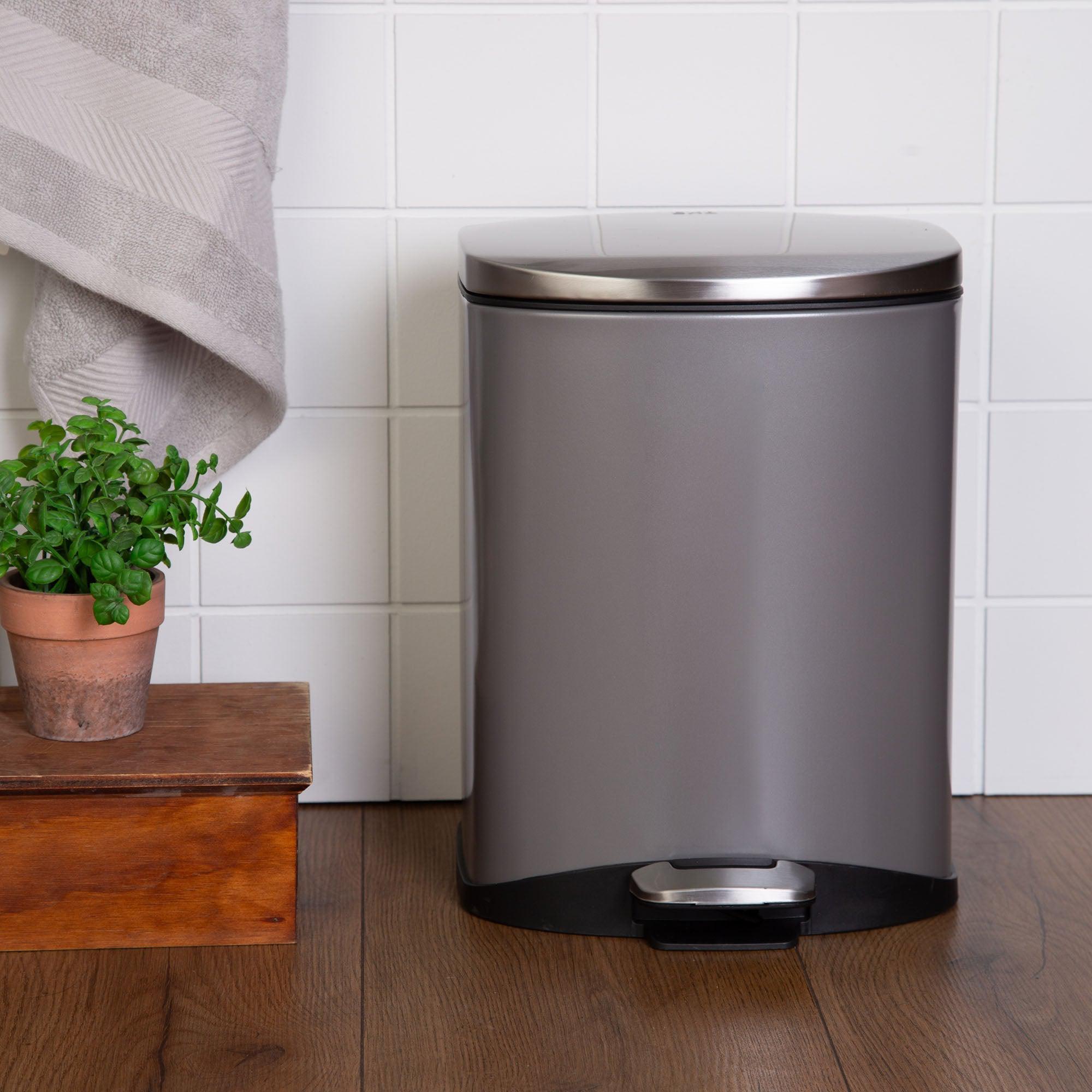 Basurero Soft Grey 6 Lt | Kitchen Center