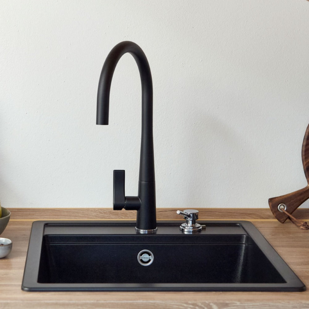 Kit Lavaplatos Mono n 100 + Grifería Gota+ Jabonera Amur Schock – Kitchen Center