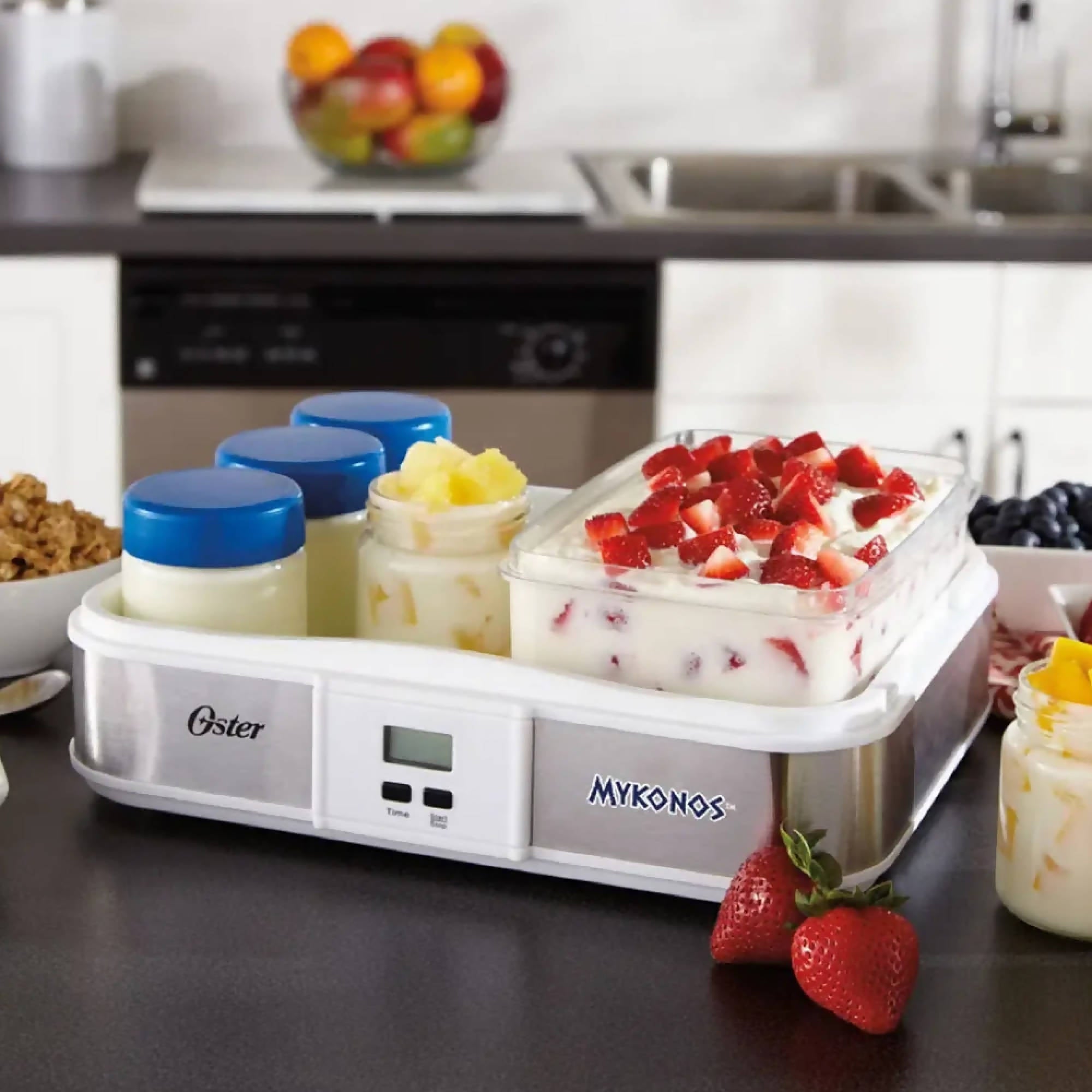 Yogurtera Digital Programable Especial Yogur Griego CKSTYM1012 Oster ...